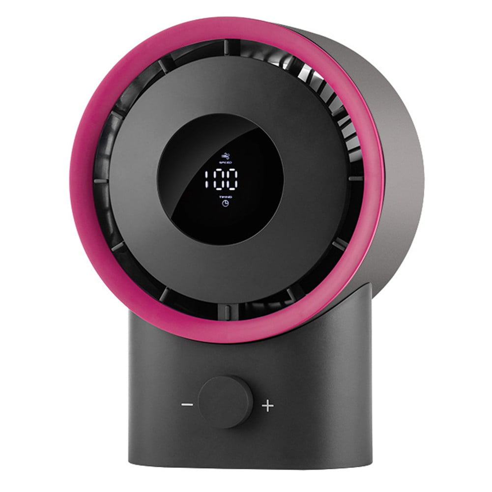 High Speed Digital Display Desktop Rechargeable Desk Fan 4000mAh 100 ...