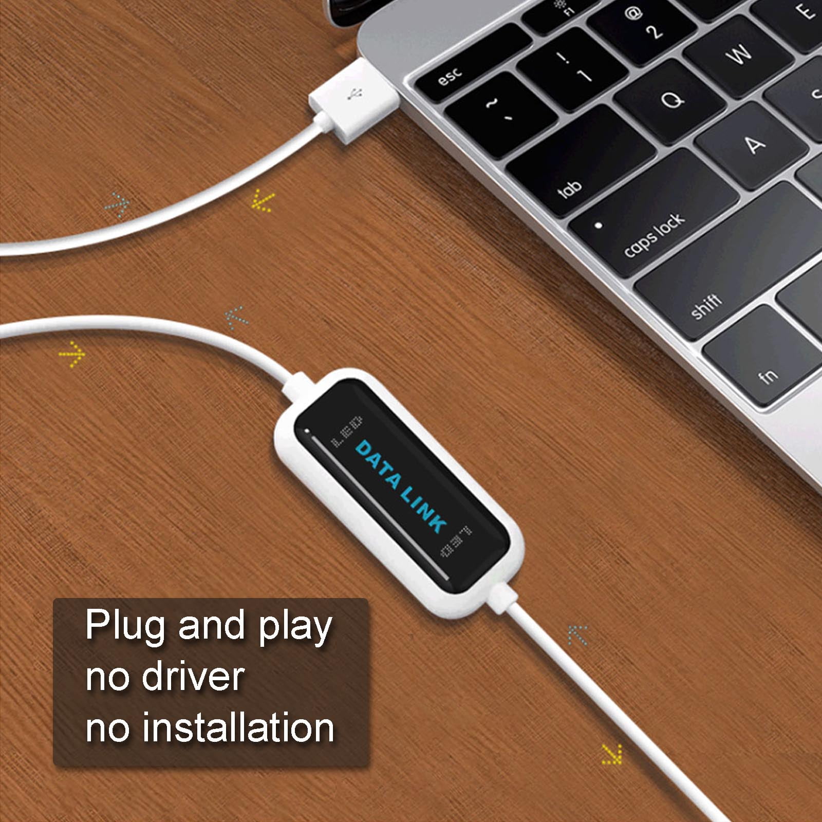 High Speed USB Cord for Laptop PC: Direct Data File Transfer Cable with ...