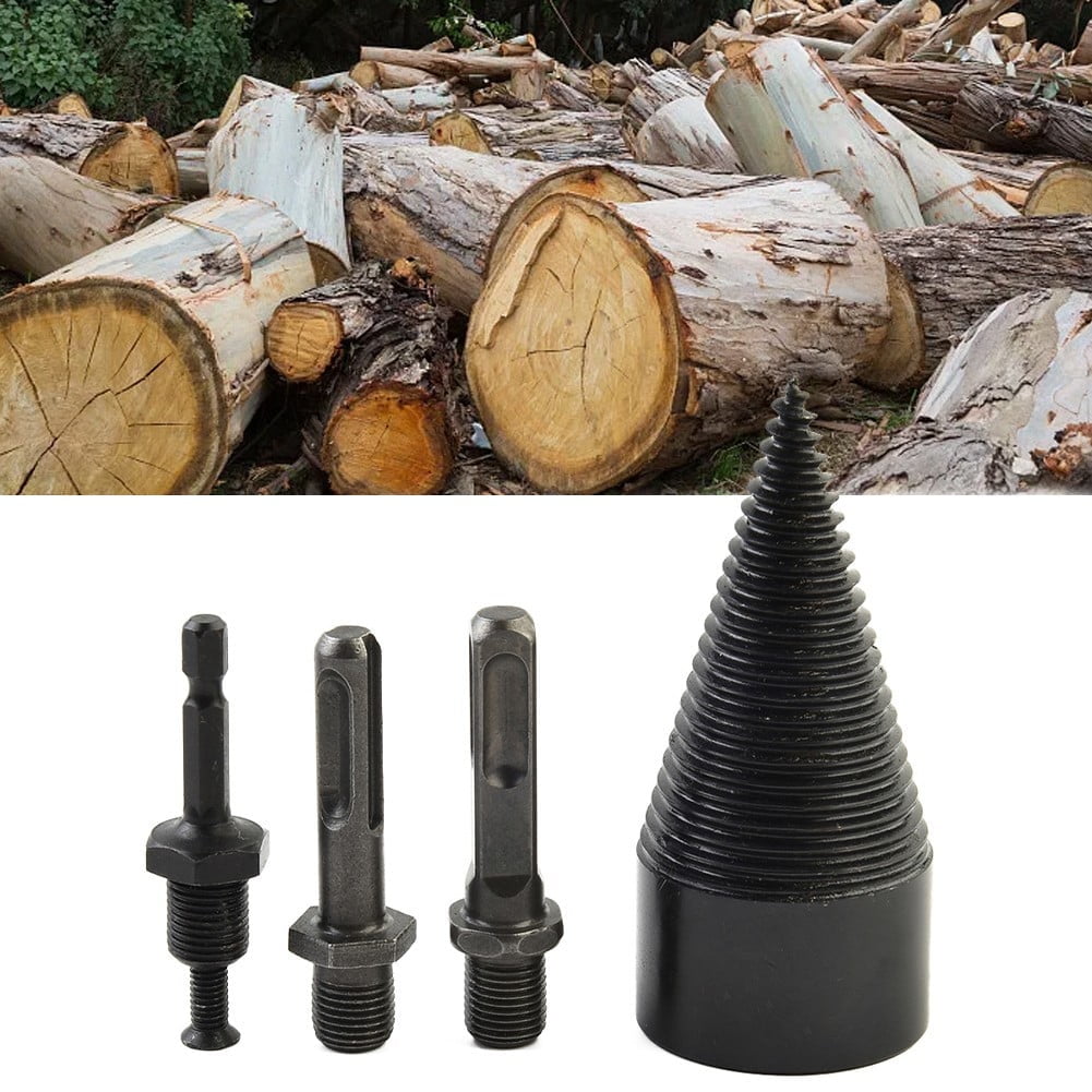 High Speed Firewood Drill Bit Wood Splitter Cone Splitter Screw ...