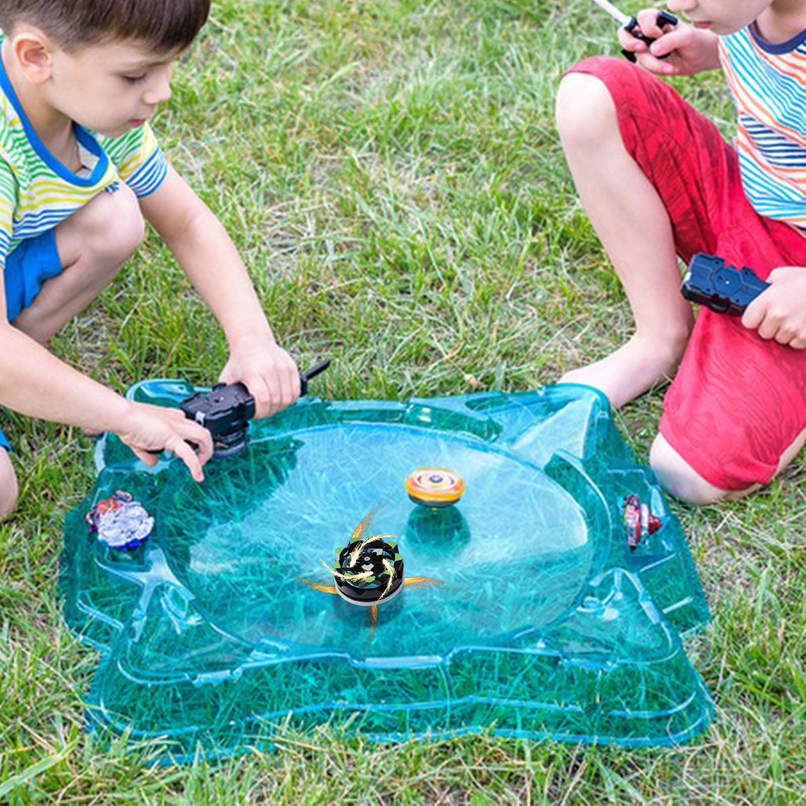 High Speed Friction Spark Spinning Toy - Hand Powered Stress Relief ...