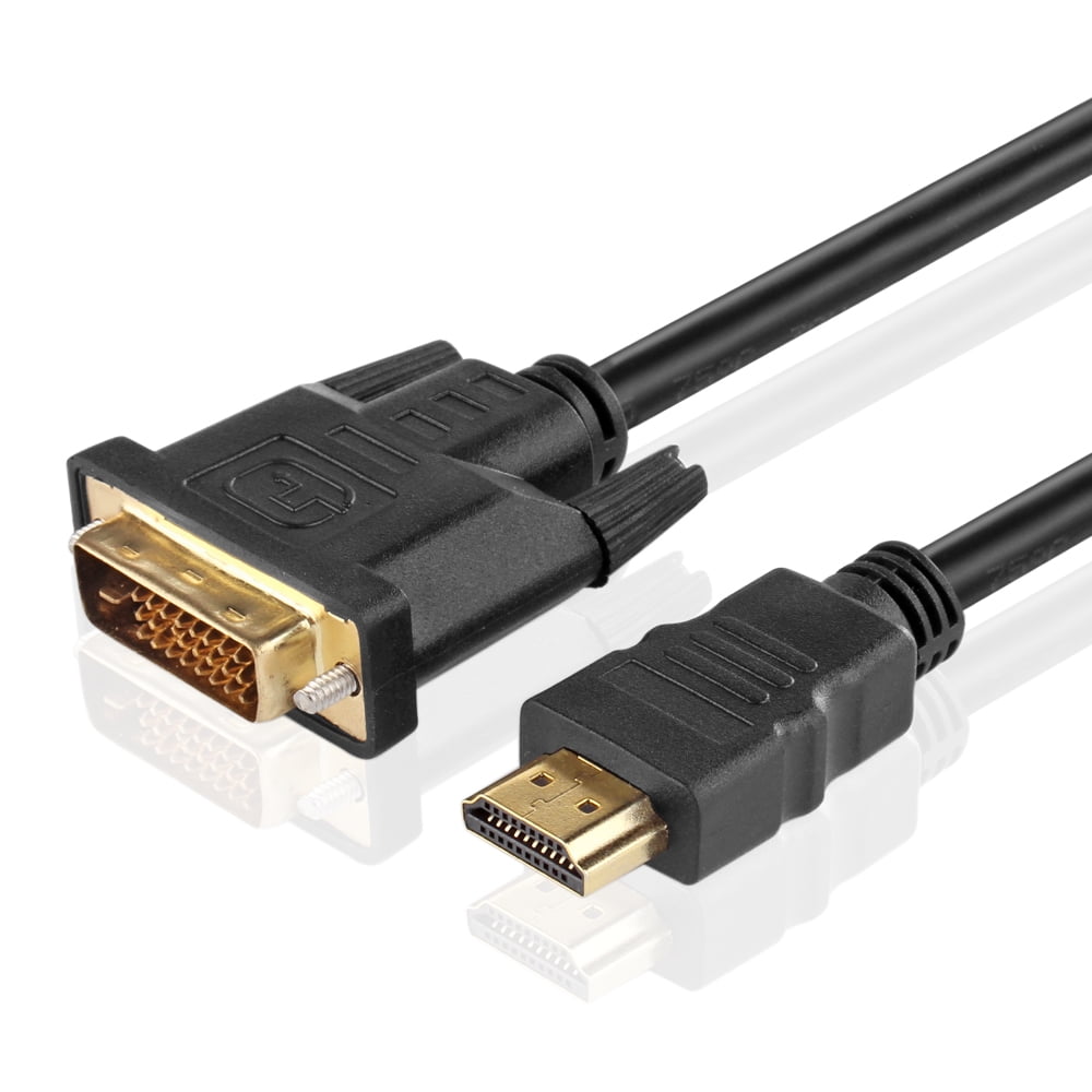 High Speed HDMI to DVI Adapter Cable (10 Feet) - Bi-directional HDMI to ...