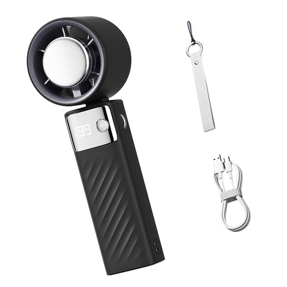High Speed Handheld USB Charging Miniature Fan 4000mAh Battery Powered ...