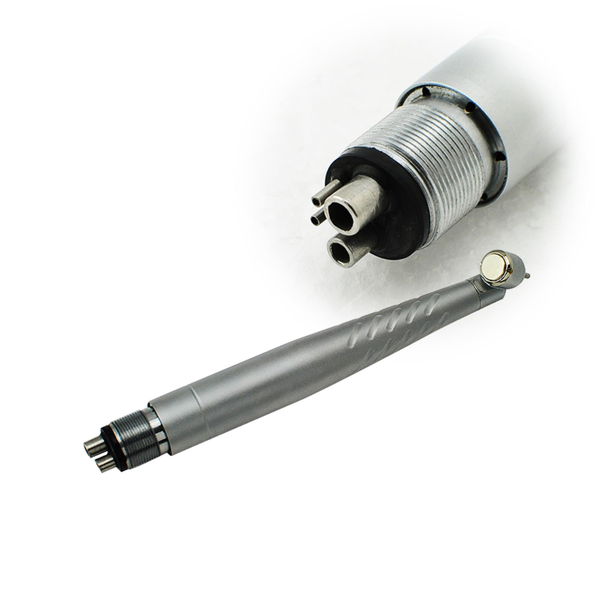 High Speed Handpiece 45°- Single Spray, 4-Hole, Push Button Turbine ...