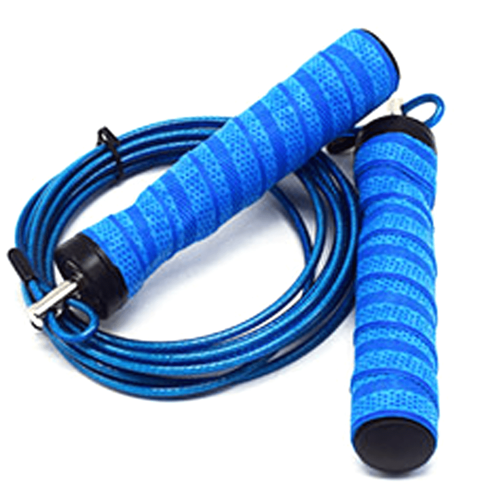 High Speed Jump Rope, Tangle-Free Ball Bearing Cable Ropes, Anti-Slip ...