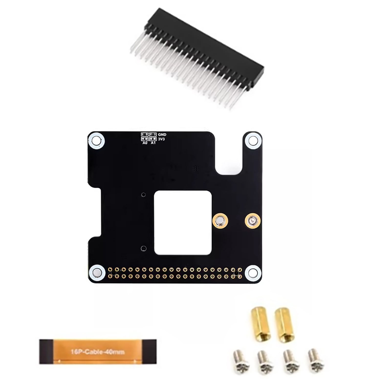 High-Speed NVMe M.2 SSD Adapter for Raspberry Pi 5, Supports Gen2 and ...