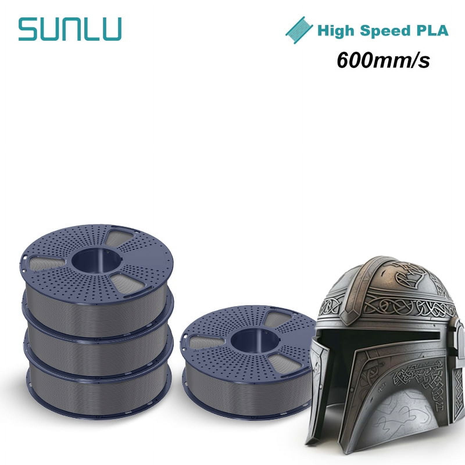 High-Speed PLA Filament 1.75mm, SUNLU High-Speed PLA Filament 1kg Bundle for 30-600mm/s Fast ...
