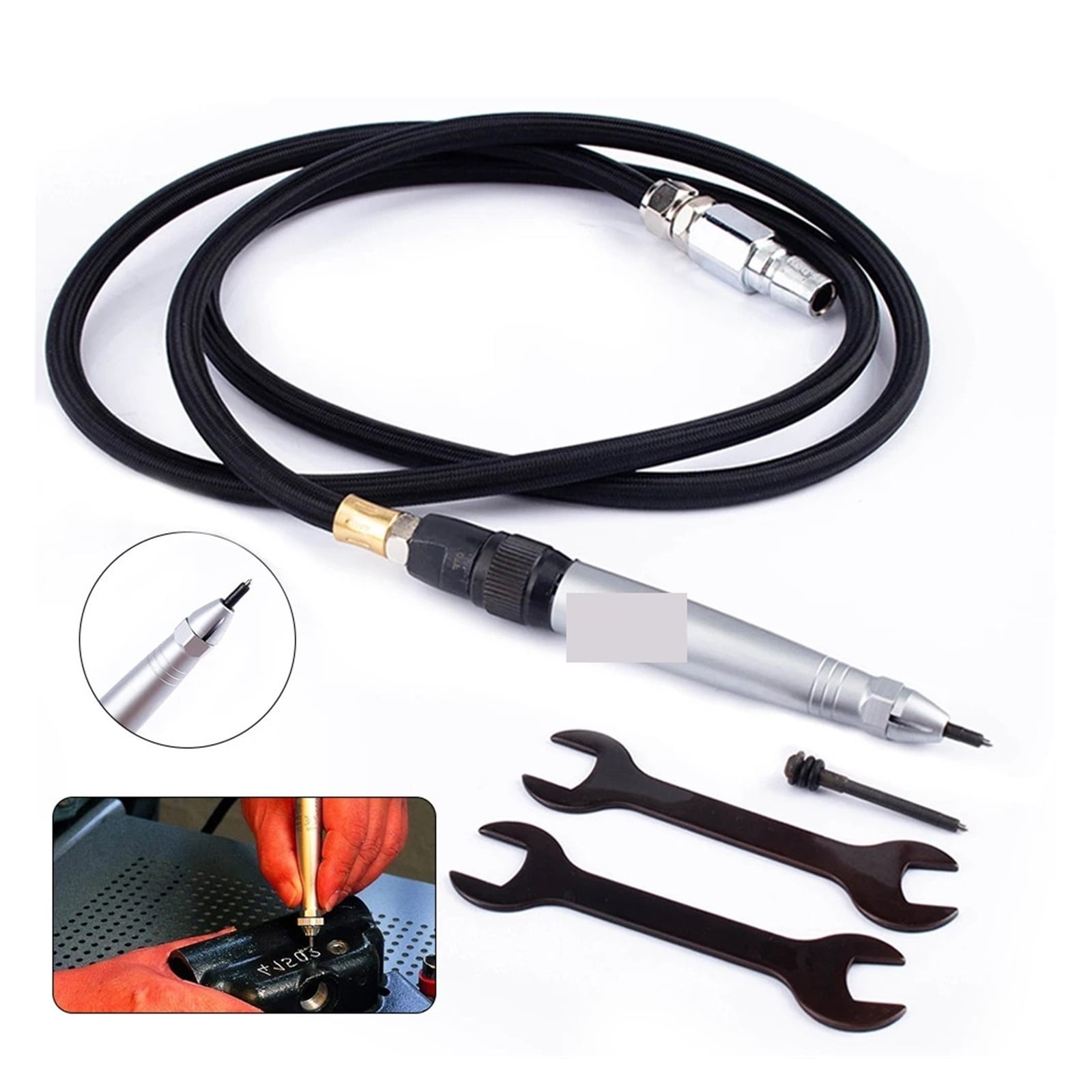 High Speed Pneumatic Air Pencil Die Grinder Kit Scribe Hammer Engraving ...