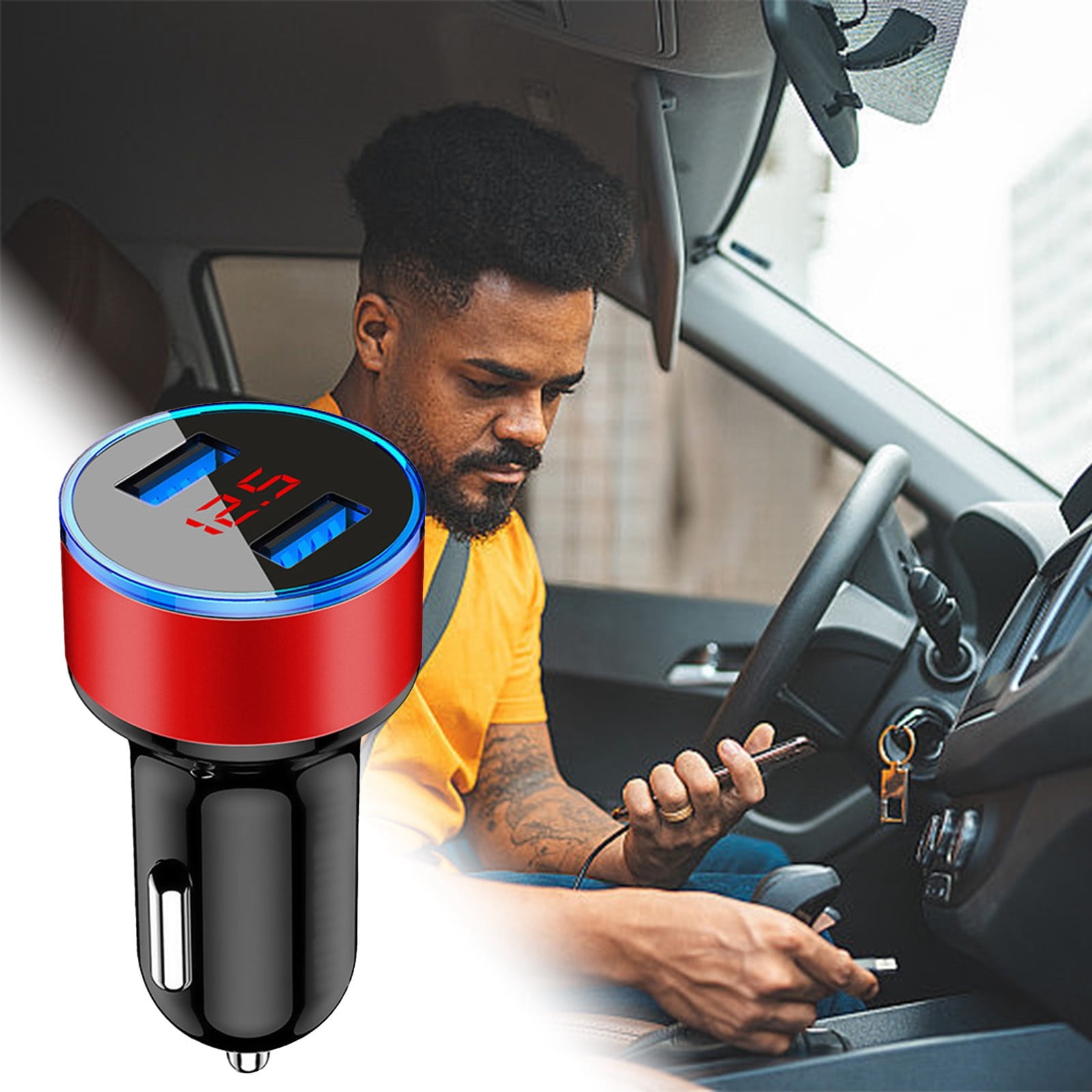 High Speed Port USB Car Charger Adapter with 31A Total Output for and ...