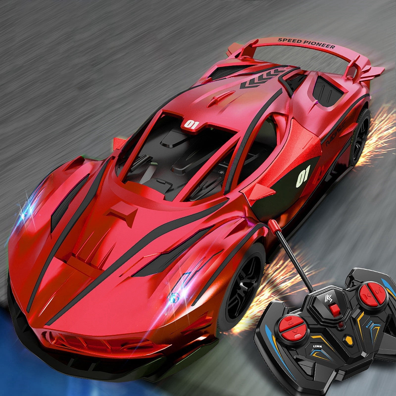 High-Speed RC Drift Car for Kids, Remote Control Racing Toy with ...