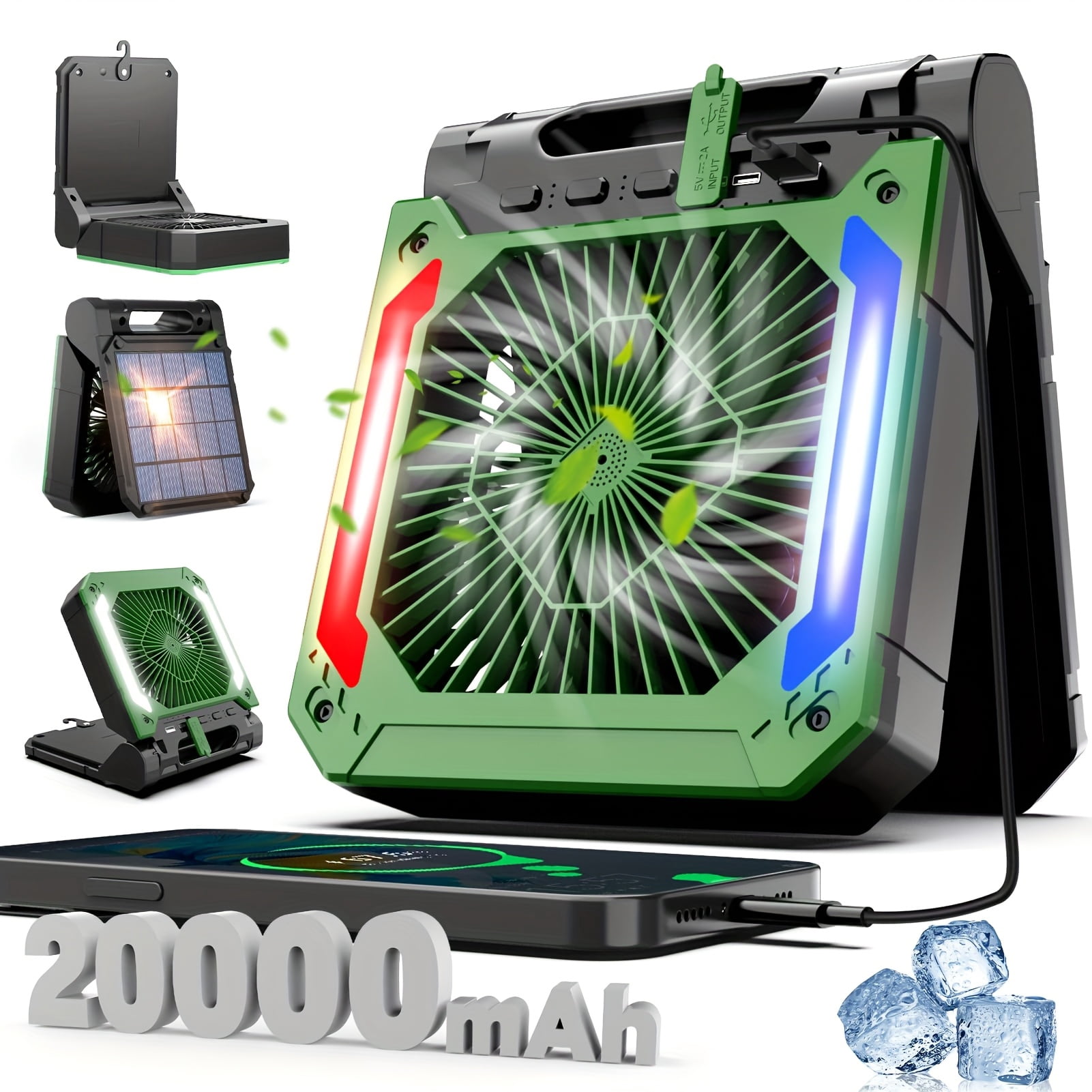 [High Speed Solar Fan] High Speed 2500RPM Solar Fan | 4W PET Panel ...
