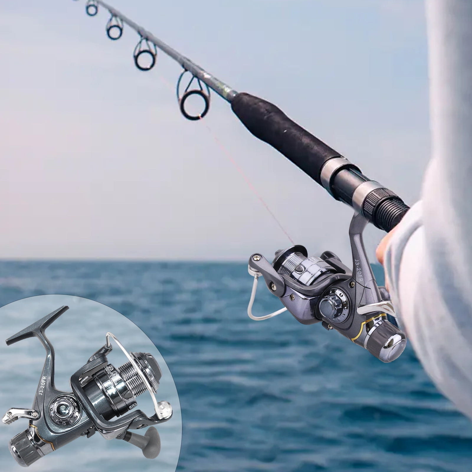 High-Speed Spinning Fishing Reel, CNC Metal Rocker Arm with Dual Brake ...