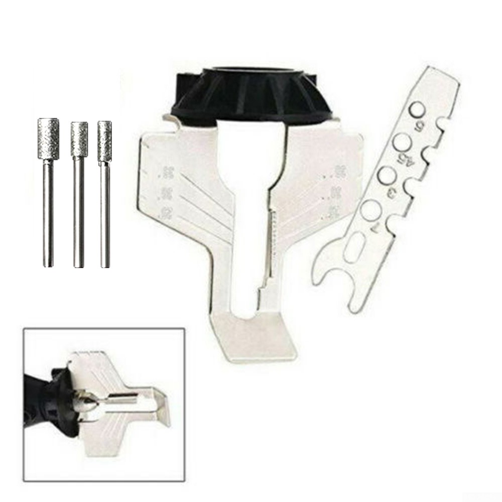 High-Speed Steel Chainsaw Grinder Sharpening Attachment Ruler Polishing ...