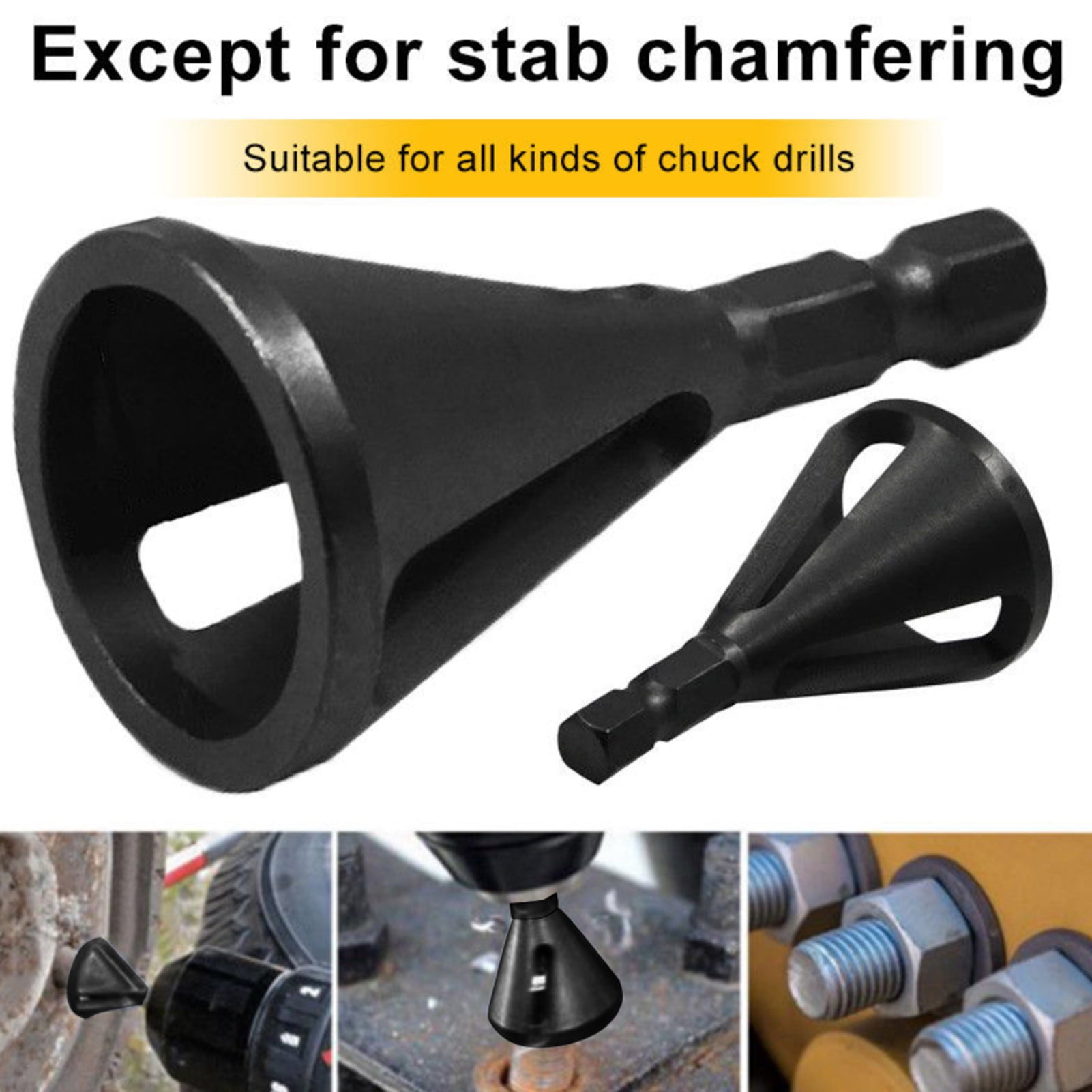 High-Speed Steel Deburring Tool External Chamfer Triangle/Hex Shank for ...