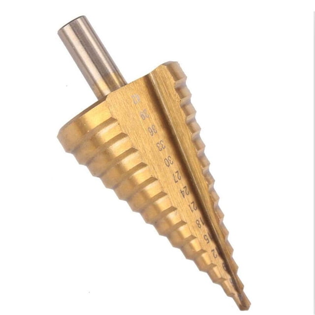 High-Speed Steel Step Taper Drill Bit Set - 4-42mm Range, 14 Variable ...