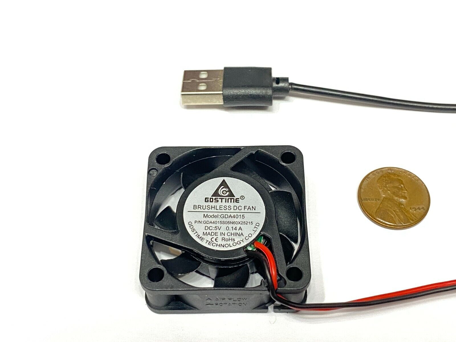 High-Speed USB 5V 4015 Small Cooling Fan - 40mm x 15mm Heatsink Axial ...