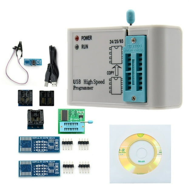 High Speed USB SPI Programmer Support 24 25 93 25 Flash BIOS Full Set - Walmart.com