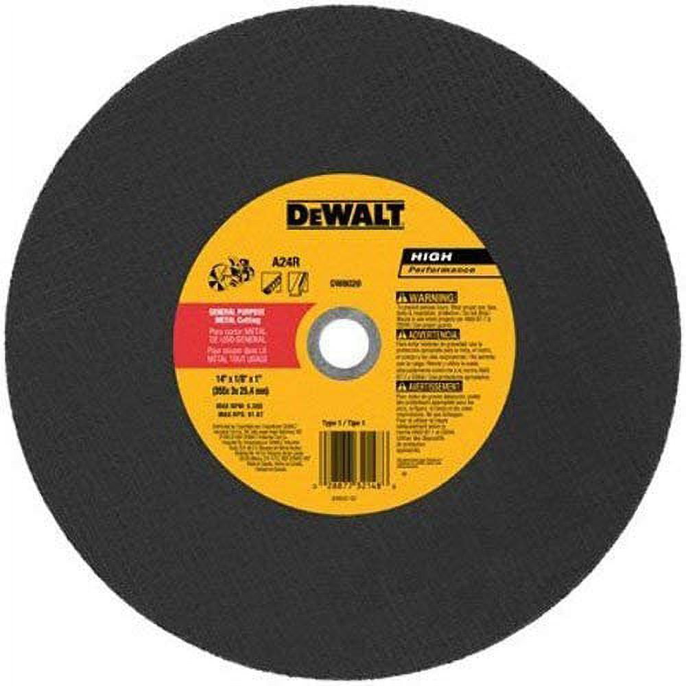 High Speed Wheels - 14"x1/8"x1" metal portable saw cut off wheel [Set ...