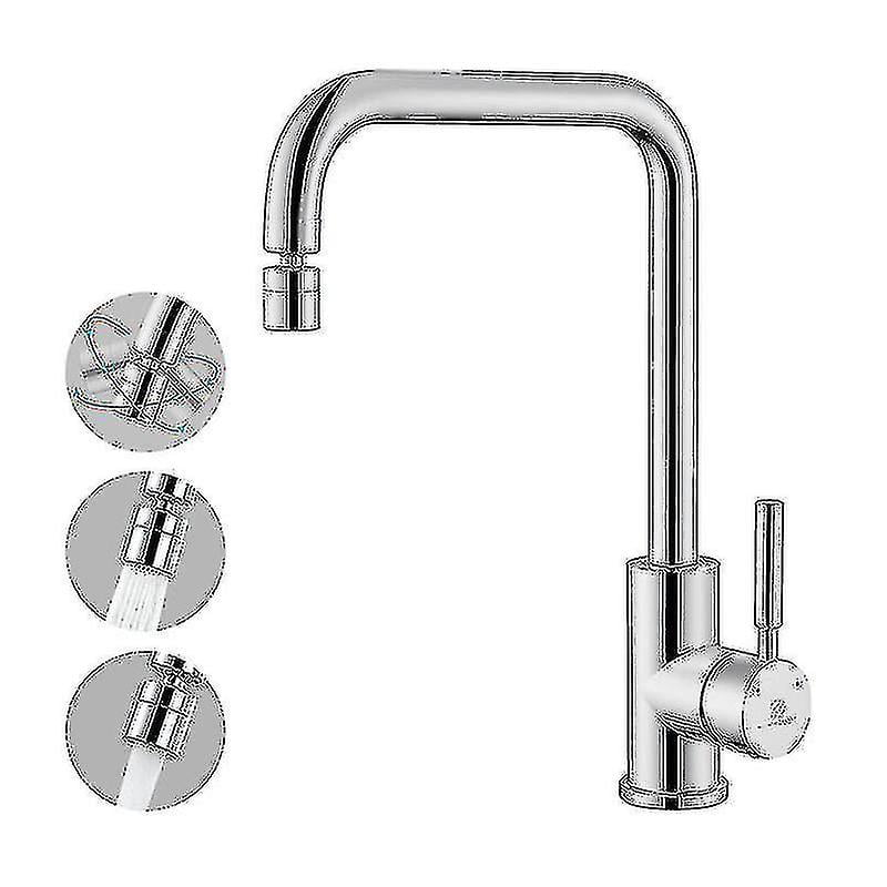 High Spout Kit Faucet 2 Choice Jets 360 Rotating D Sink Mixer Tap Kit ...