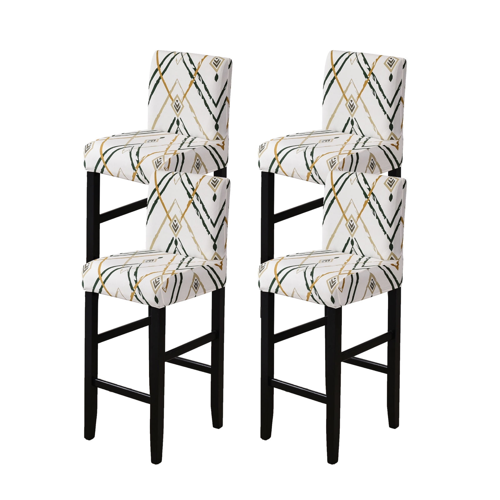 High Stool Cover Reusable Stretch Washable Pub Counter Stool Chair ...