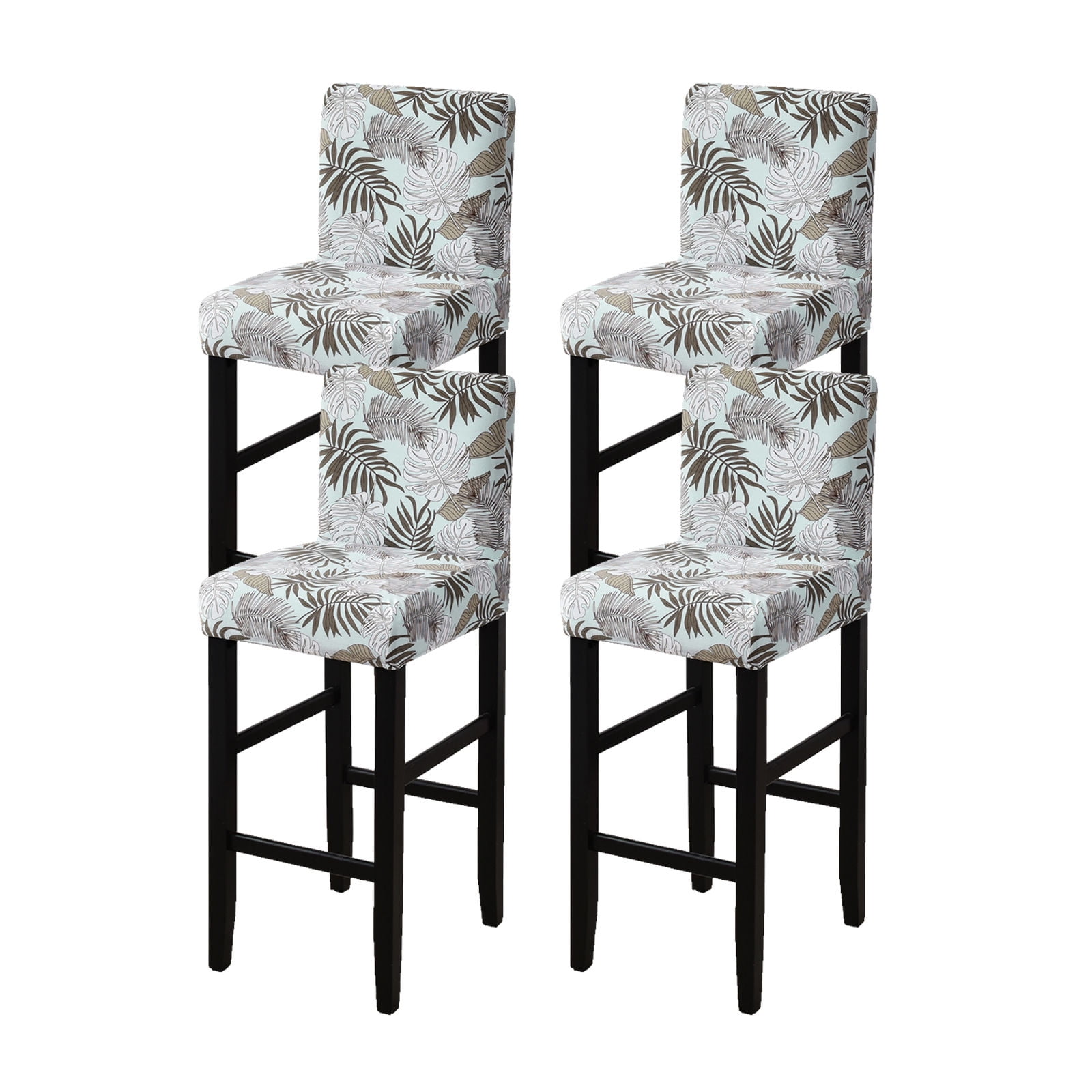 High Stool Cover Reusable Stretch Washable Pub Counter Stool Chair ...