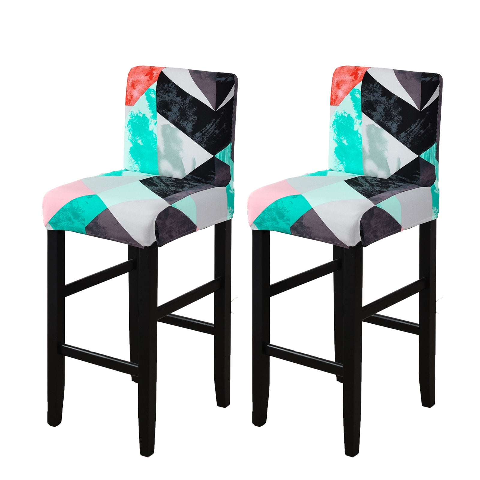 High Stool Cover Reusable Stretch Washable Pub Counter Stool Chair ...