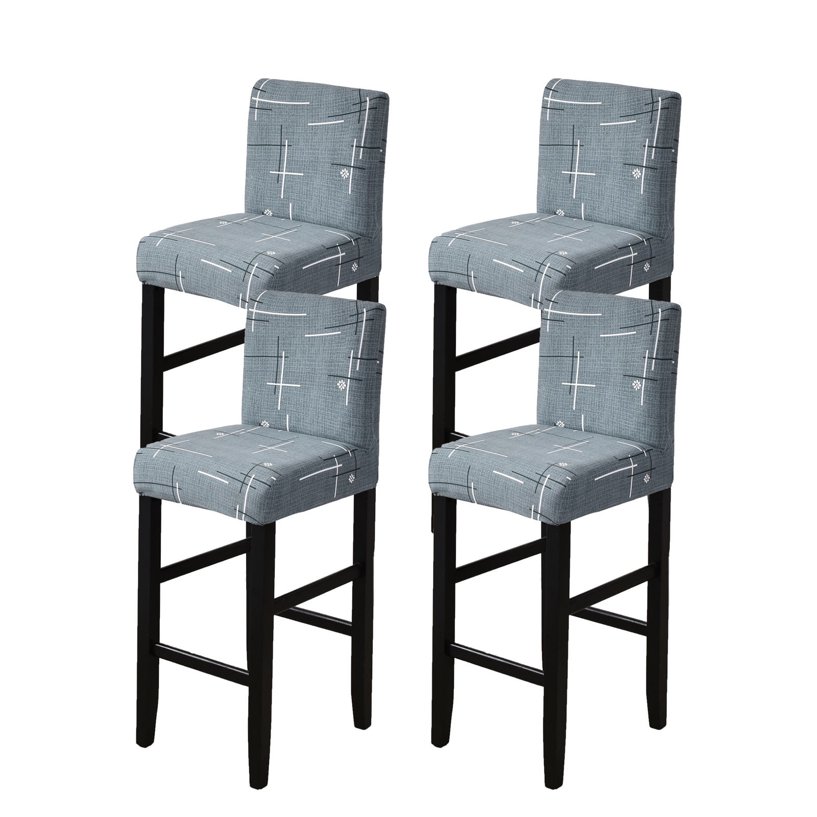 High Stool Cover Reusable Stretch Washable Pub Counter Stool Chair ...