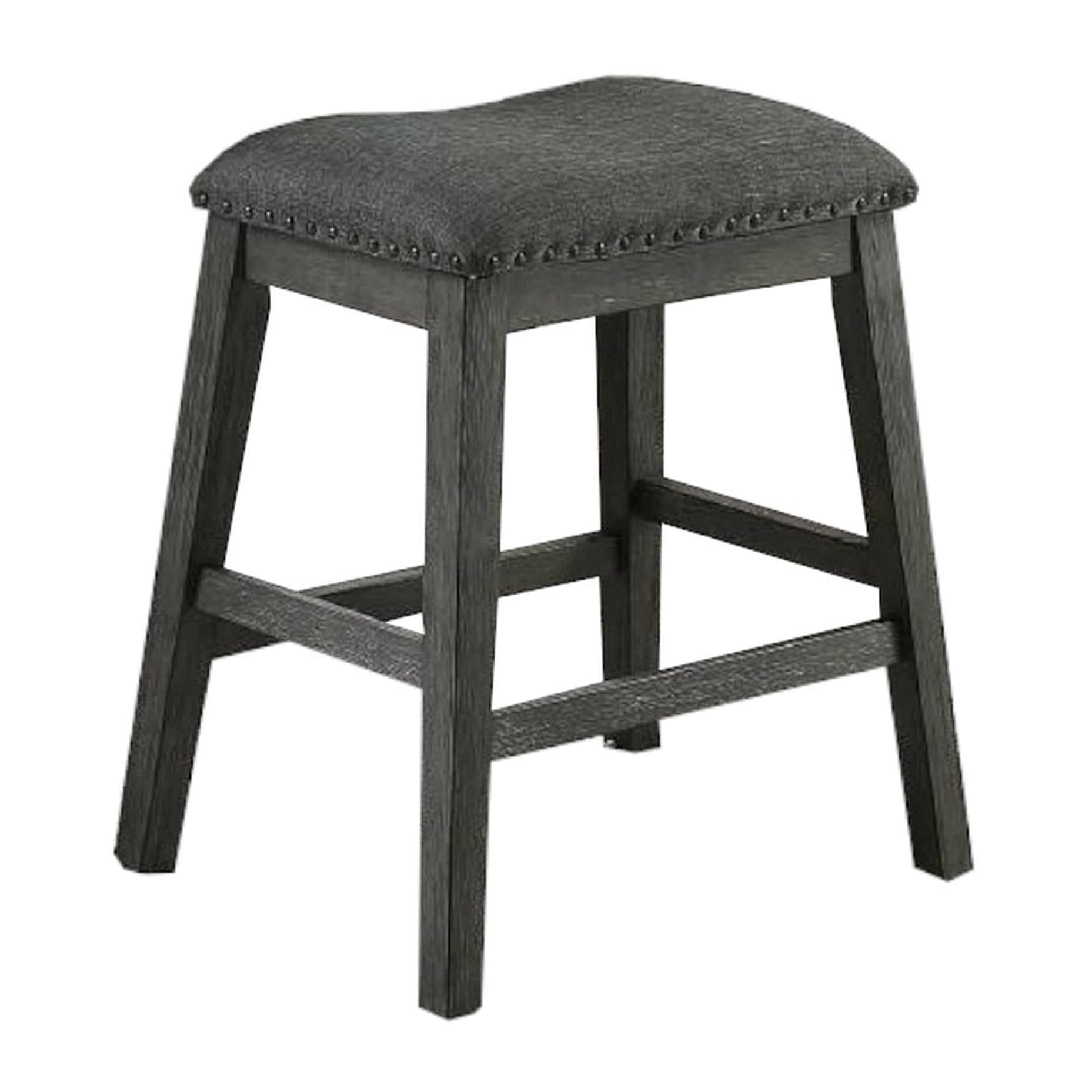 High Stools for Casual Dining / Set of 2, Counter Height, Ash Grey ...
