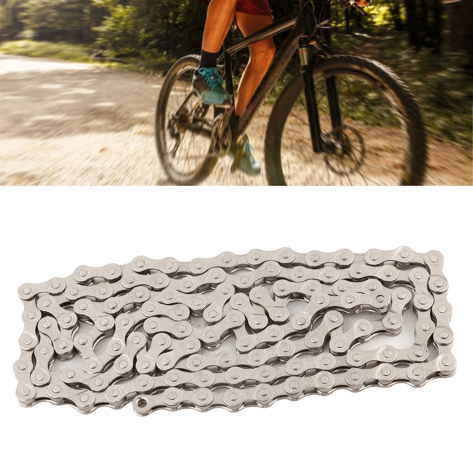 High,Strength 116 Link Bike Chain, Single Speed Universal, Enhances ...