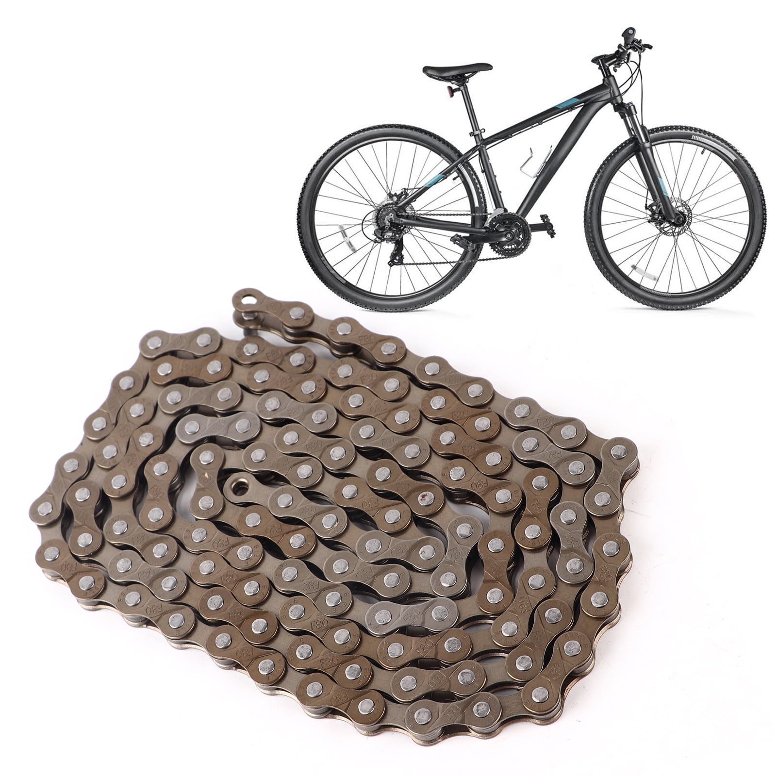 High,Strength 116 Link Bike Chain, Single Speed Universal, Enhances ...