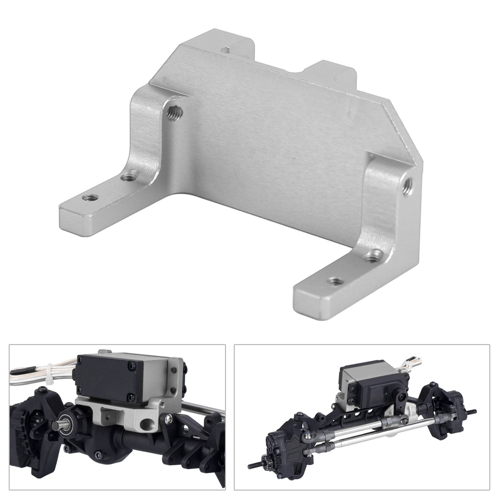 High,Strength Aluminum RC Servo On Axle Mount, Upgrade For 1/10 Scale ...
