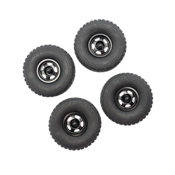 High Strength Metal Remote Control Wheel Rims Tyres for 1/16 Remote ...