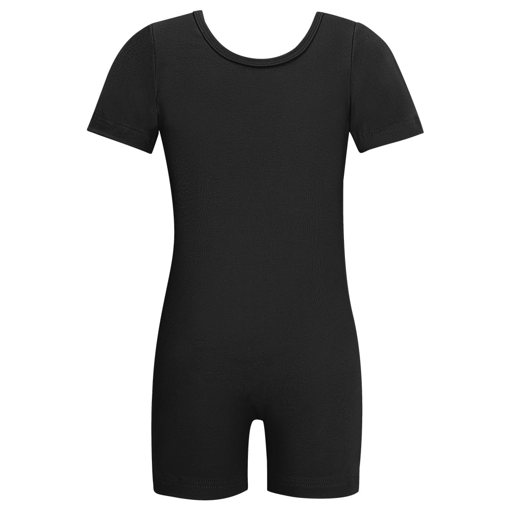 High Stretch Gymnastics Leotards for Girls Unitard Kids Short Tank ...