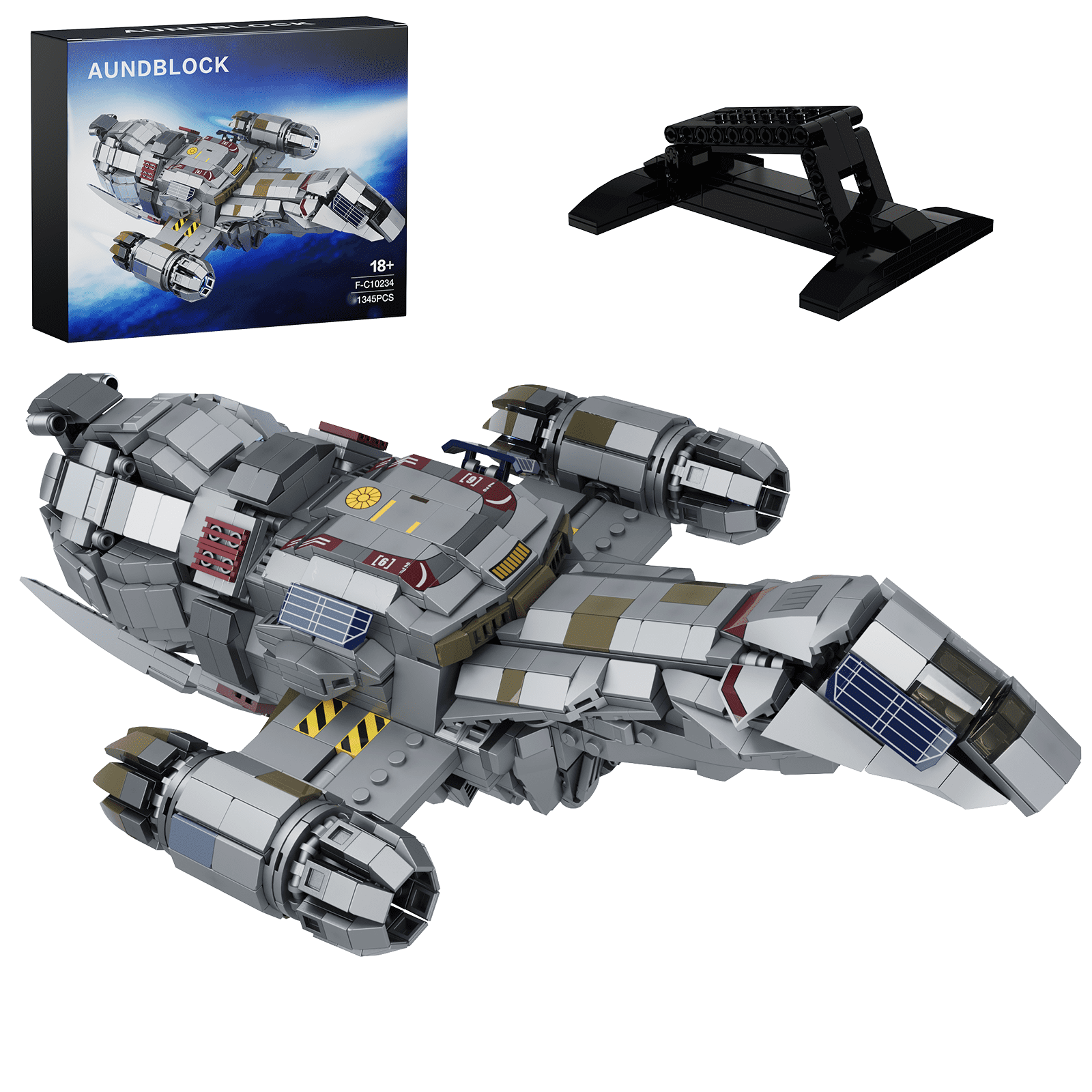 High-Tech Spaceship Building Blocks Set Firefly Transport Spacecraft Airship Collectible ...