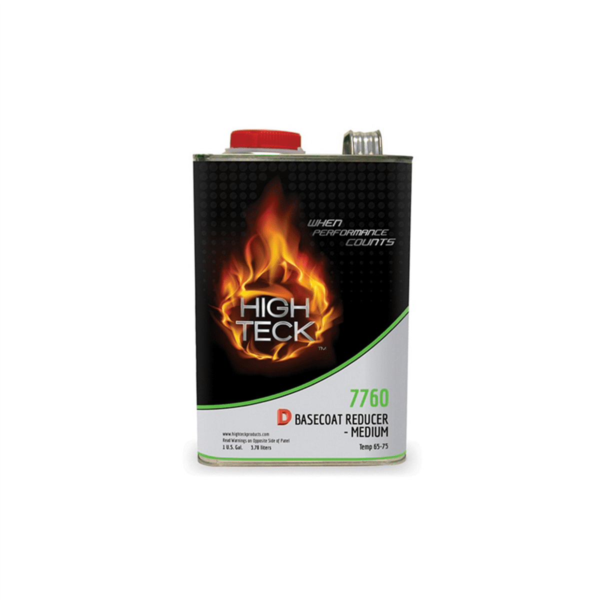 High Teck Products 7760-1 Medium "D" Basecoat Reducer, 1 gal, Liquid ...