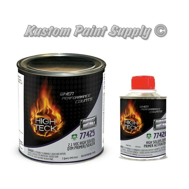 High Teck High Solids DTM Primer / Sealer WHITE 2.1 VOC Quart Kit 77423 ...