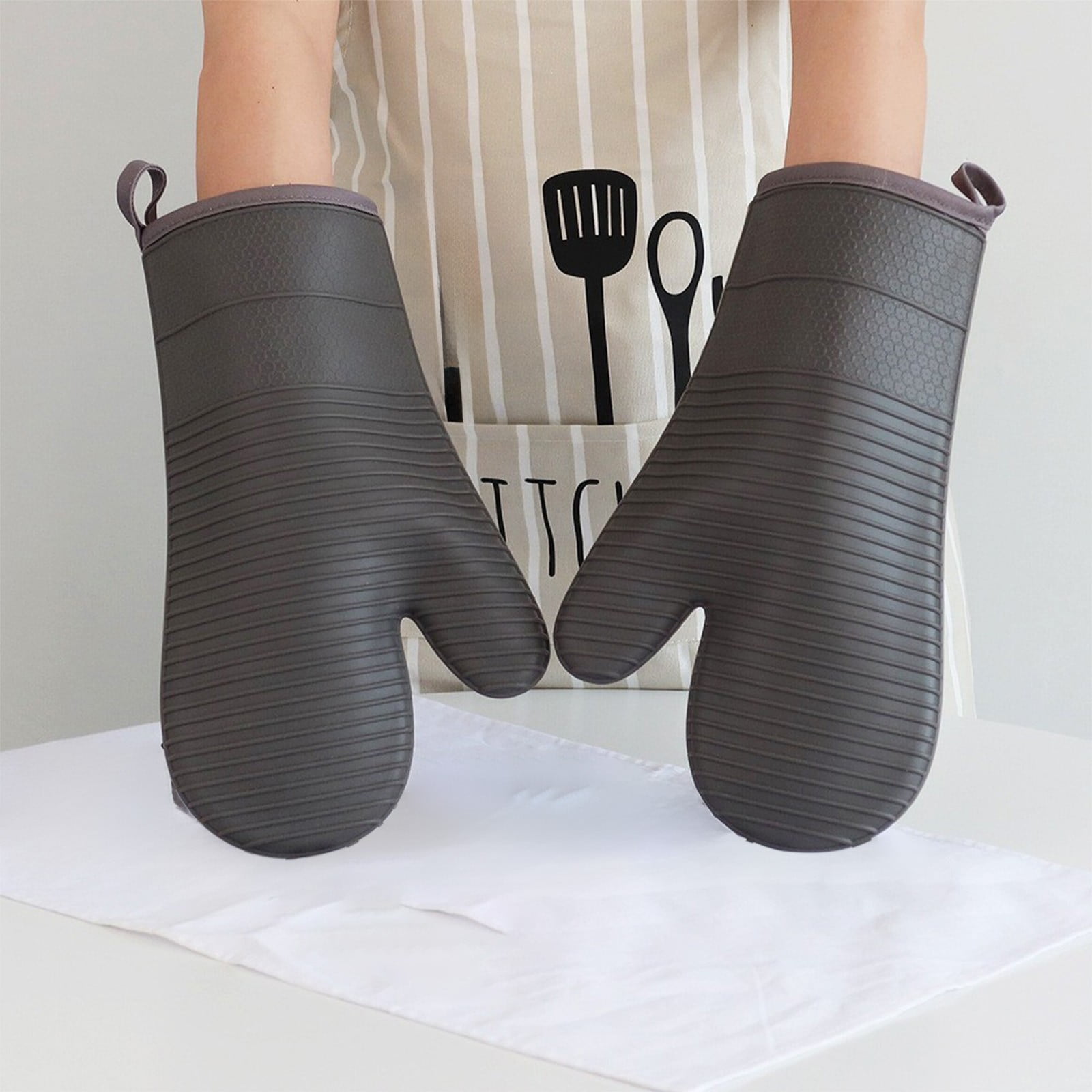 High Temperature Insulating Silicone Rubber Oven Gloves | Heat ...
