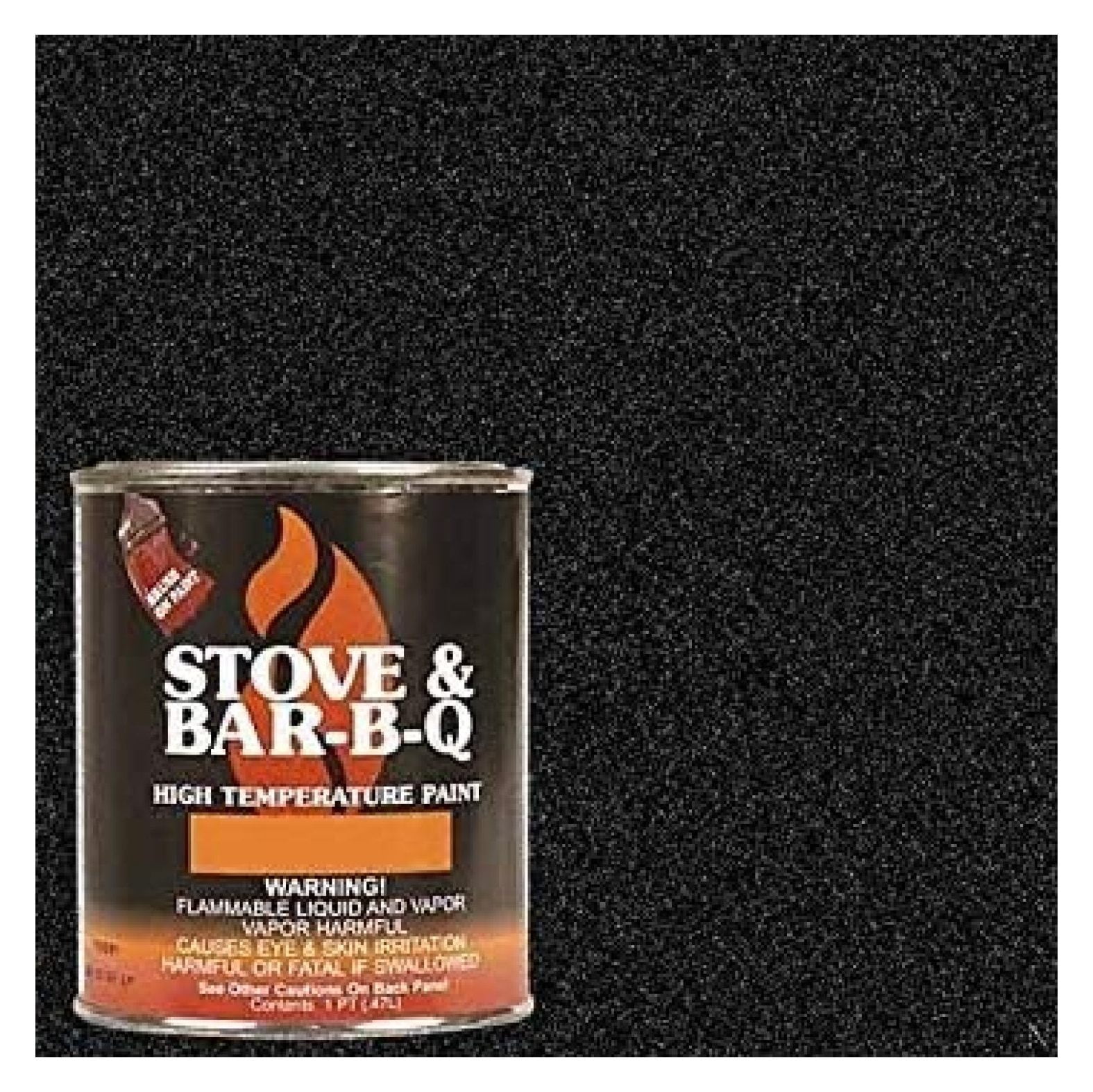 High Temperature Paint - Metallic Black 16 oz - Walmart.com
