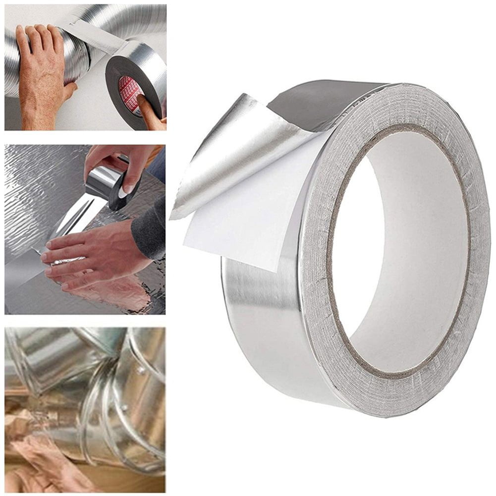 High Temperature Resistance Aluminum Foil Tape Pipe Repair Tape Heat Resistant - Walmart.com