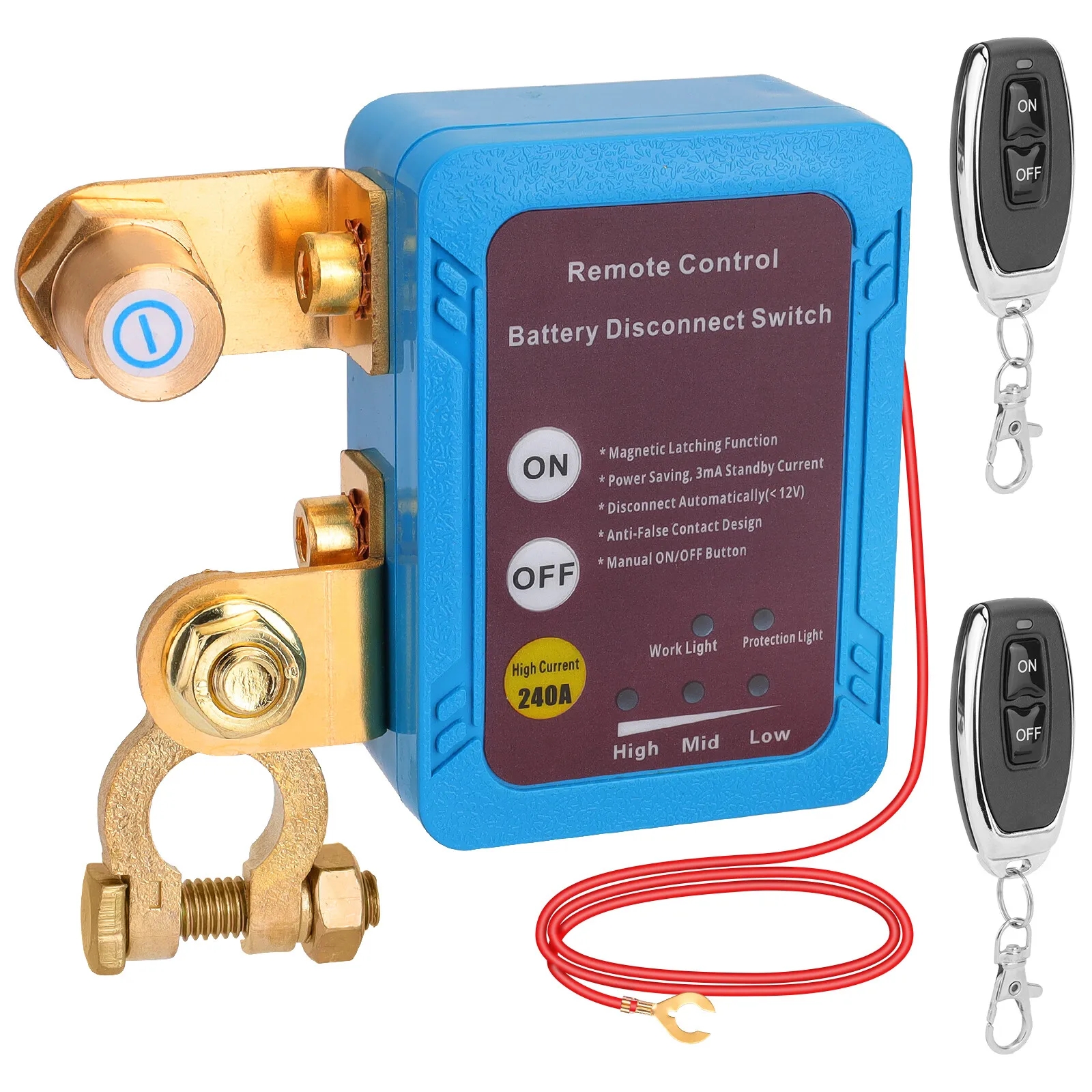 High Temperature Resistance Battery Cut Off Switch 500A Peak Current ...
