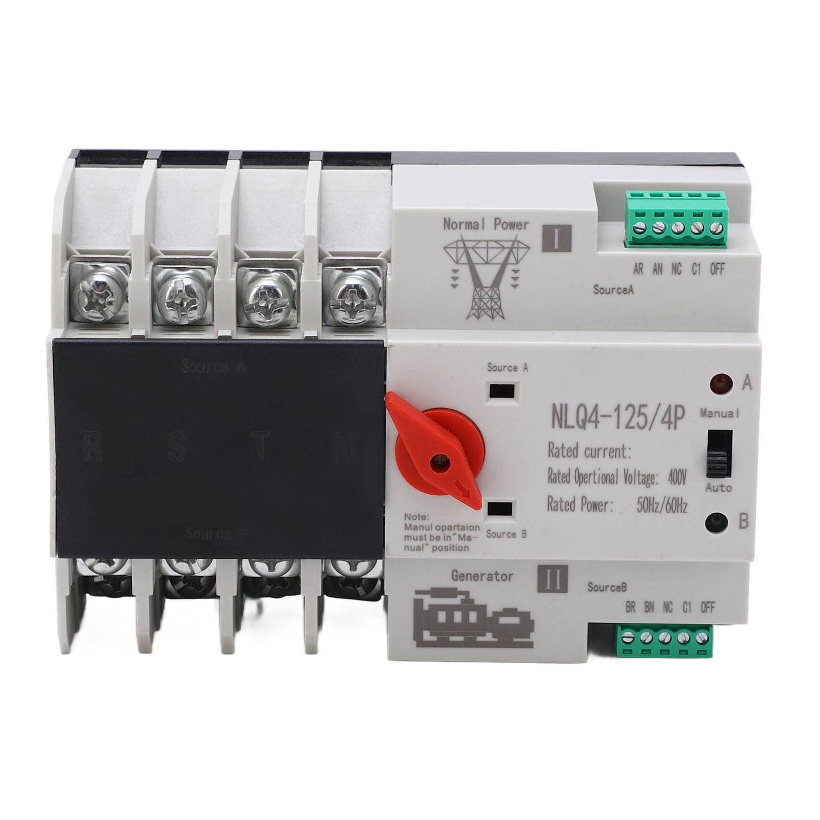 High-Temperature Resistant 4P Dual Power Automatic Transfer Switch ...