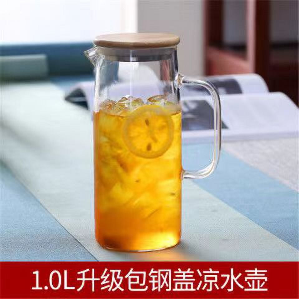High Temperature Resistant Glass Water Pitcher Juice Cold Drink Glass ...
