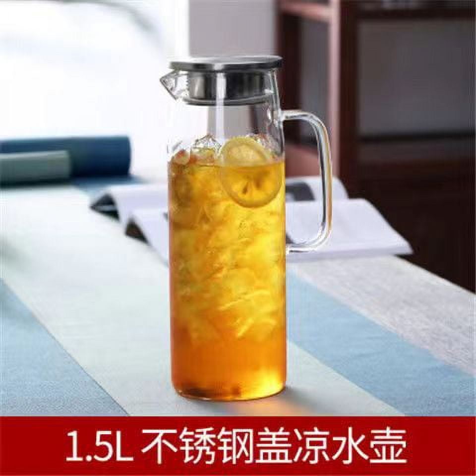 High Temperature Resistant Glass Water Pitcher Juice Cold Drink Glass ...