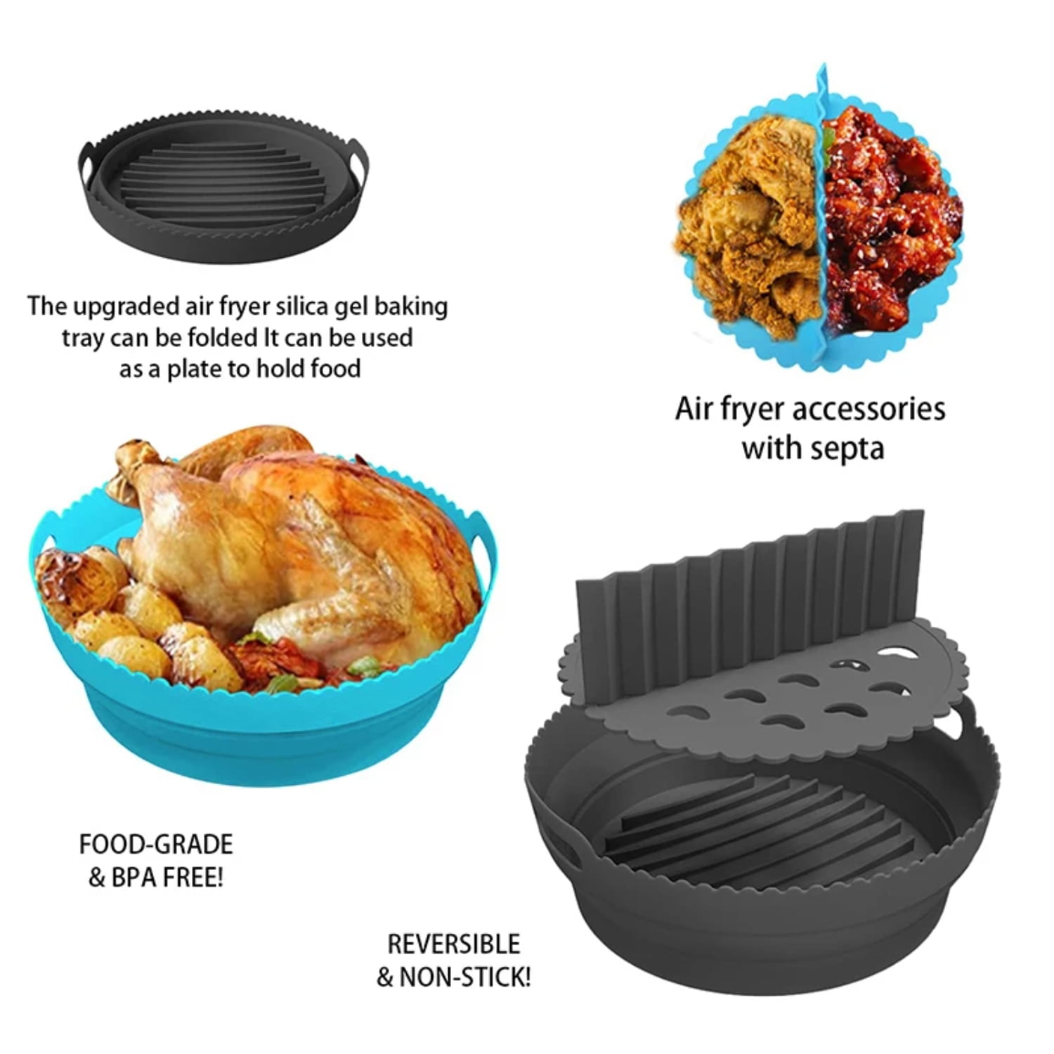 High Temperature Resistant Versatile and Durable Round Silicone Baking ...