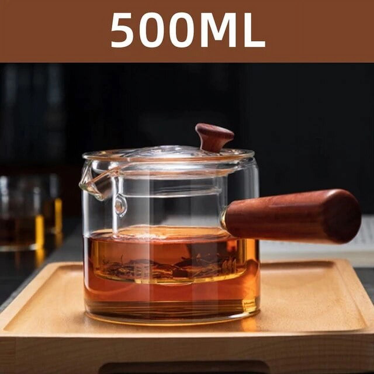 Glass Teapot High Ttemperature Transparent Heatproof Filter Teapot With ...