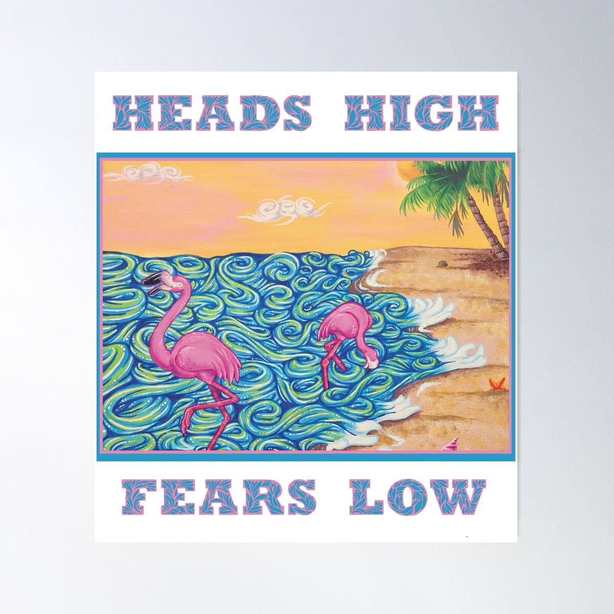 High Tides Poster Wall Art, Modern Wall Decor For Living Room Bedroom ...