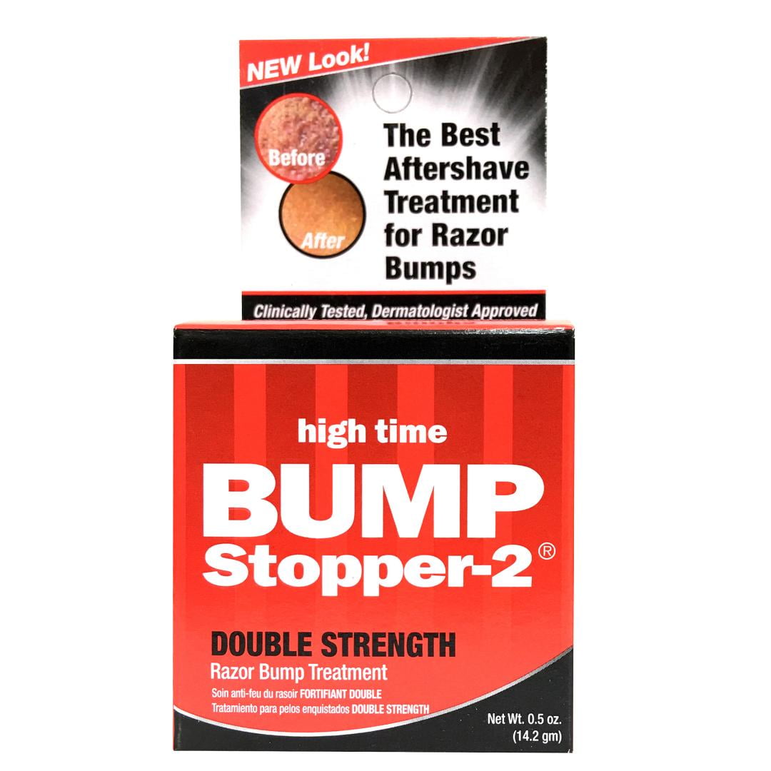 High Time Bump Stopper-2 Double Strength Razor Bump Treatment, 0.5 oz ...