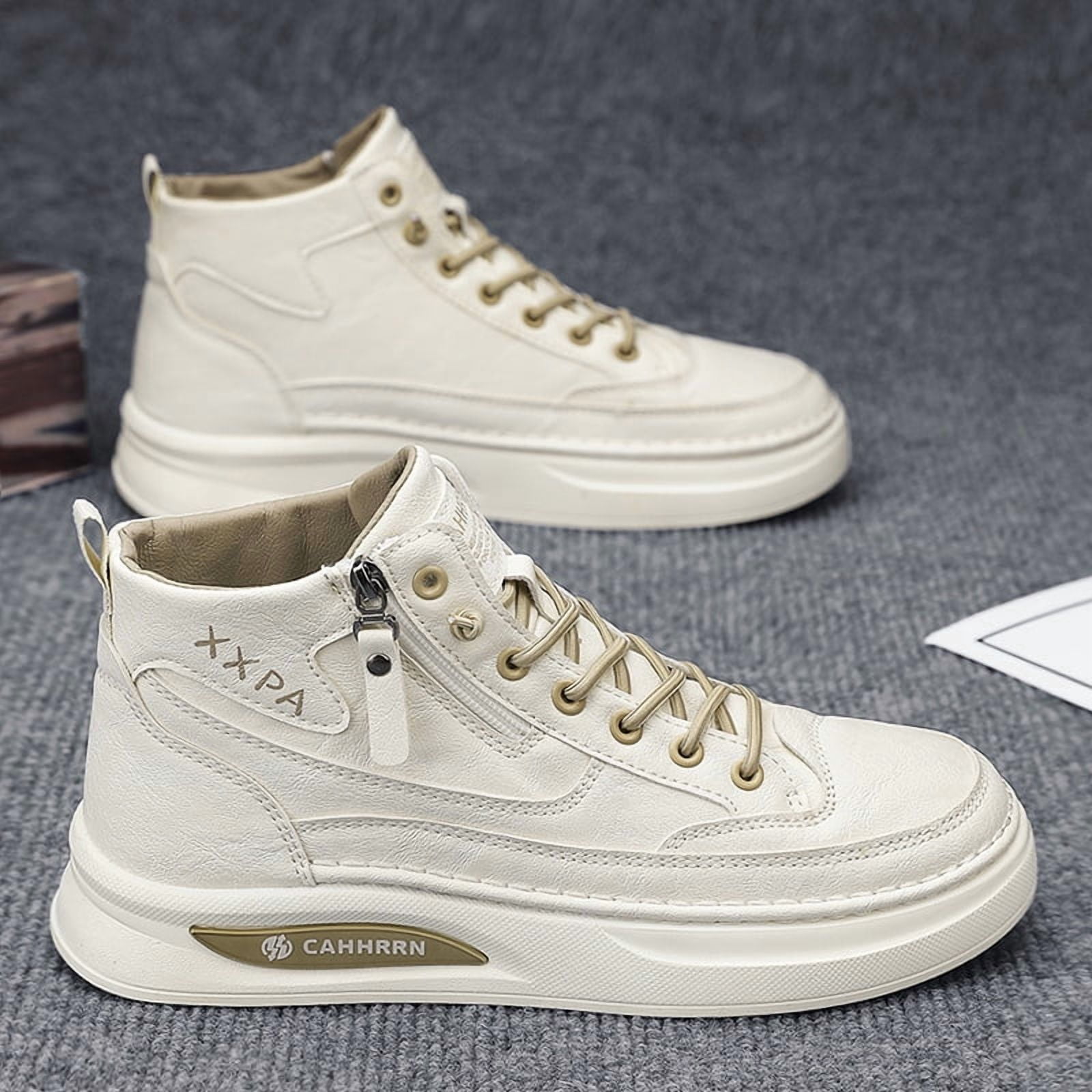 High Top Board Shoes, Casual White Shoes, Versatile Student Sports ...