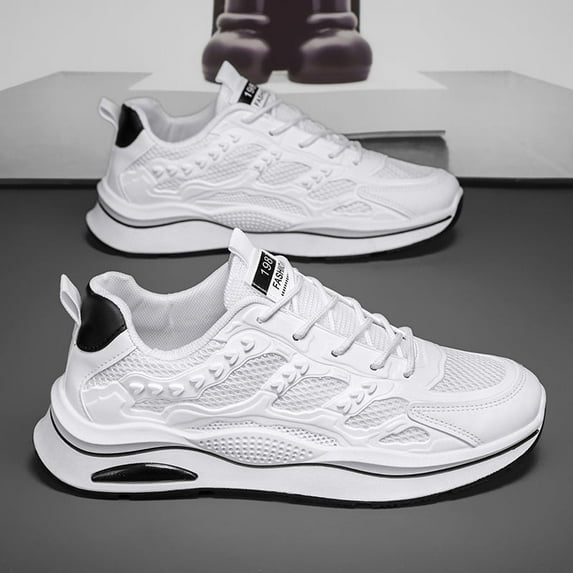 ' High-Top Breathable Athletic Sneakers with Air-Cushion Sole ...