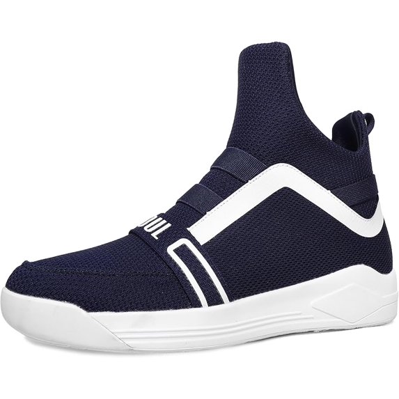 High Top Running Shoes for Men Lightweight Breathable Mesh Walking ...