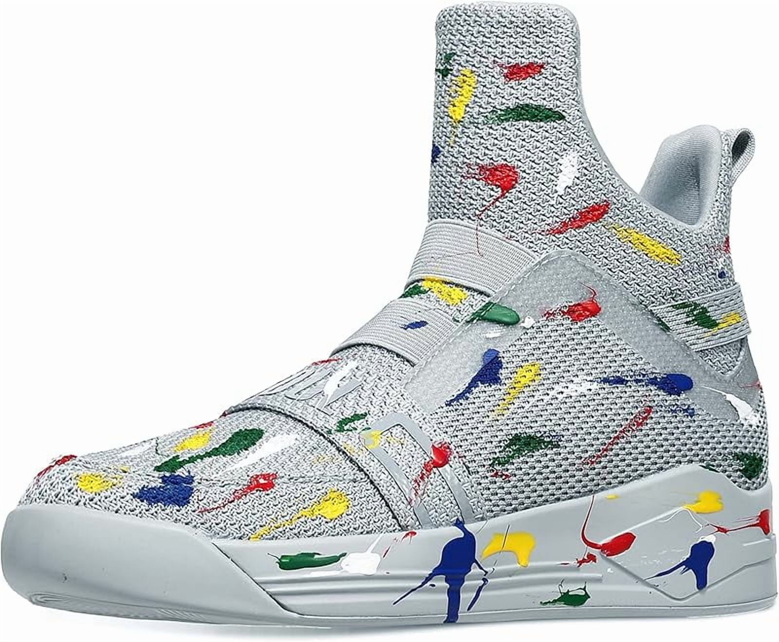 High Top Running Shoes for Men Lightweight Breathable Mesh Walking ...